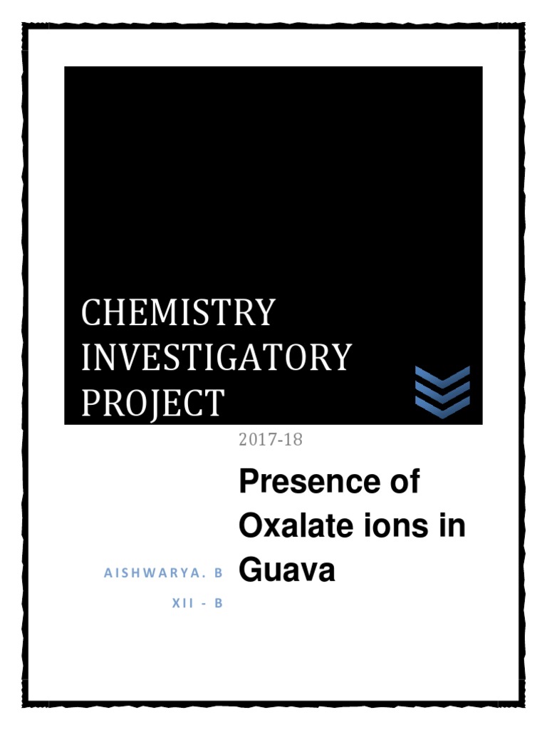 Chemistry Investigatory Project | PDF | Titration | Chemistry