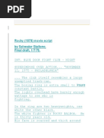 Rocky Original Script | PDF