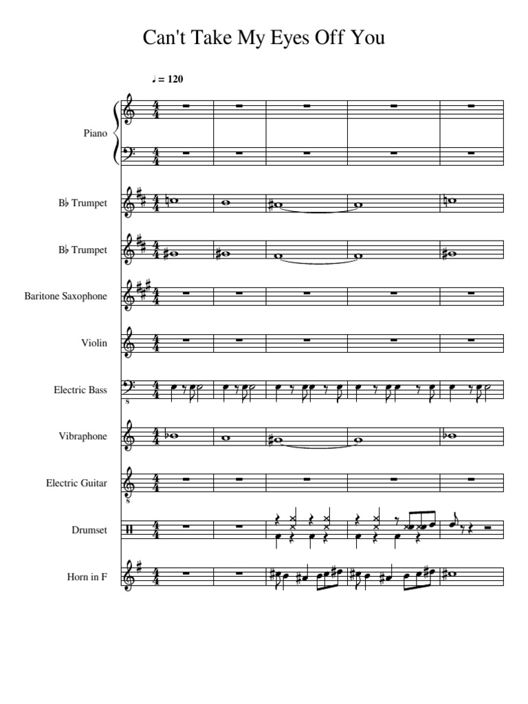 Cant Take My Eyes Off You | PDF | Elementary Organology | Jazz