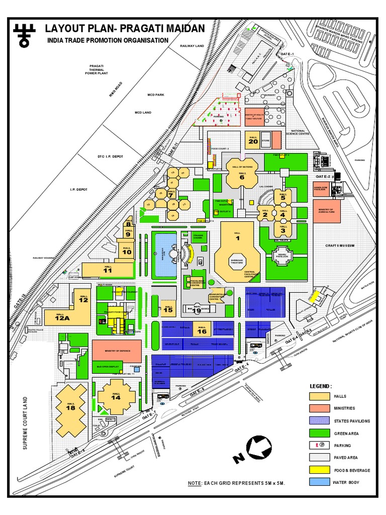 Pragati Maidan Layout Map | PDF | Economy Of India | Government Of India