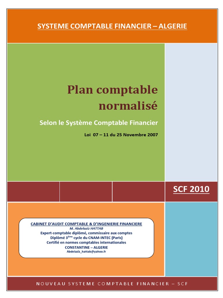 plan-comptable-algerien-scf.pdf | Comptabilité | Bilan comptable