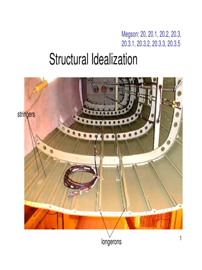 Lecture 9 - Struct Idealization - Booms | PDF | Bending | Stress ...