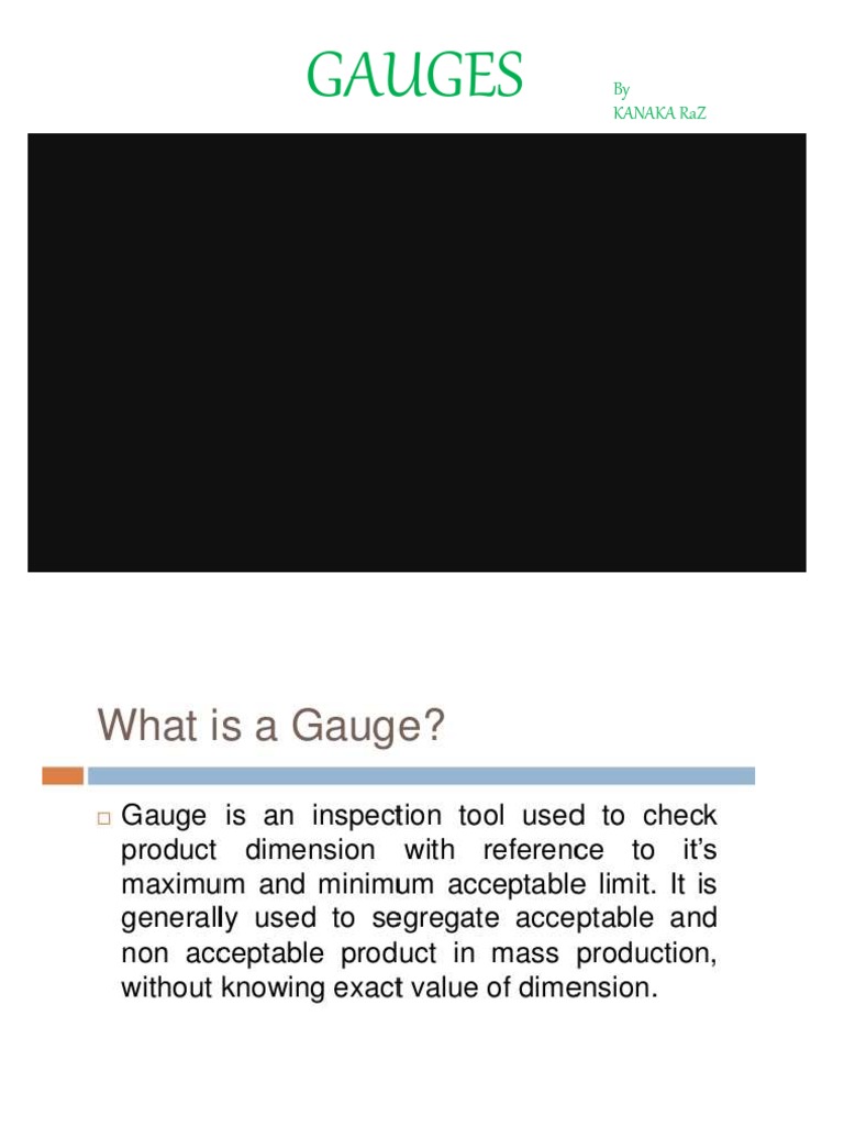 Limit Gauges | PDF | Engineering Tolerance | Sheet Metal