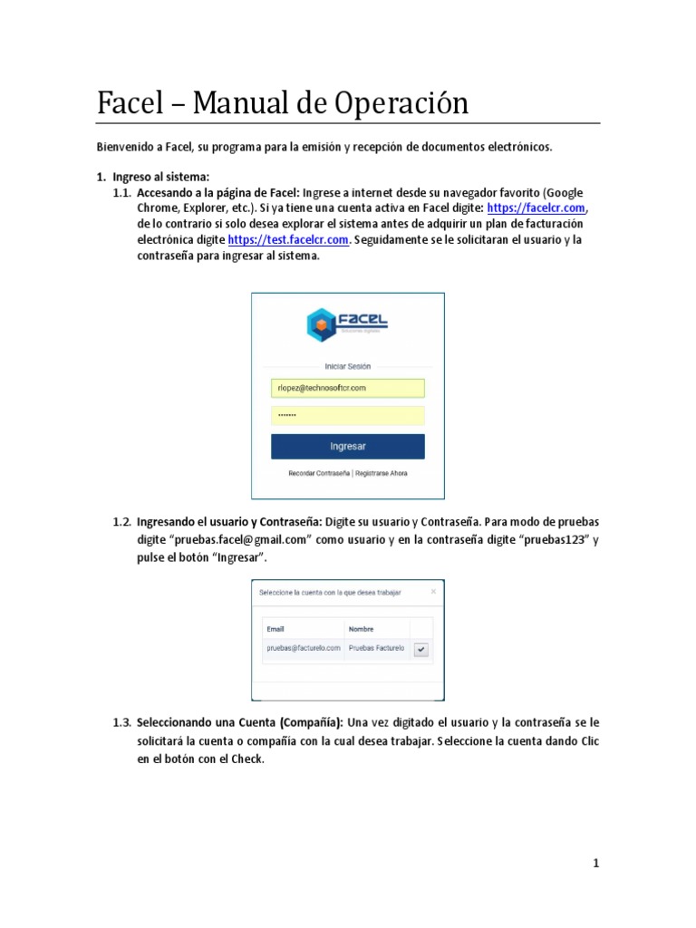 CFE - Manual Facel | PDF | Point and Click | Formato de Documento Portable