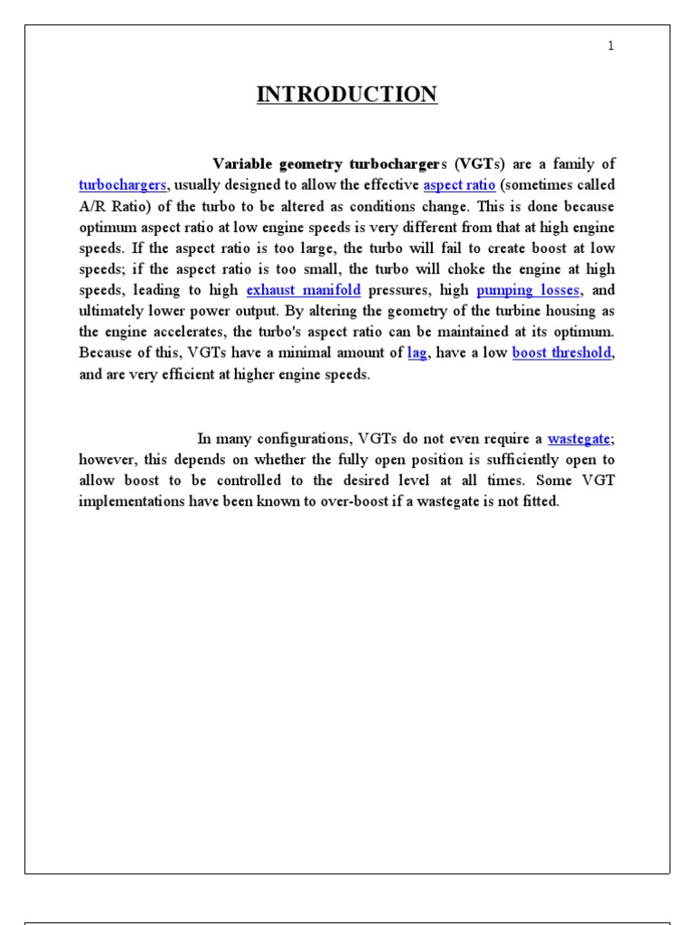 Understanding Variable Geometry Turbochargers | PDF | Computers ...