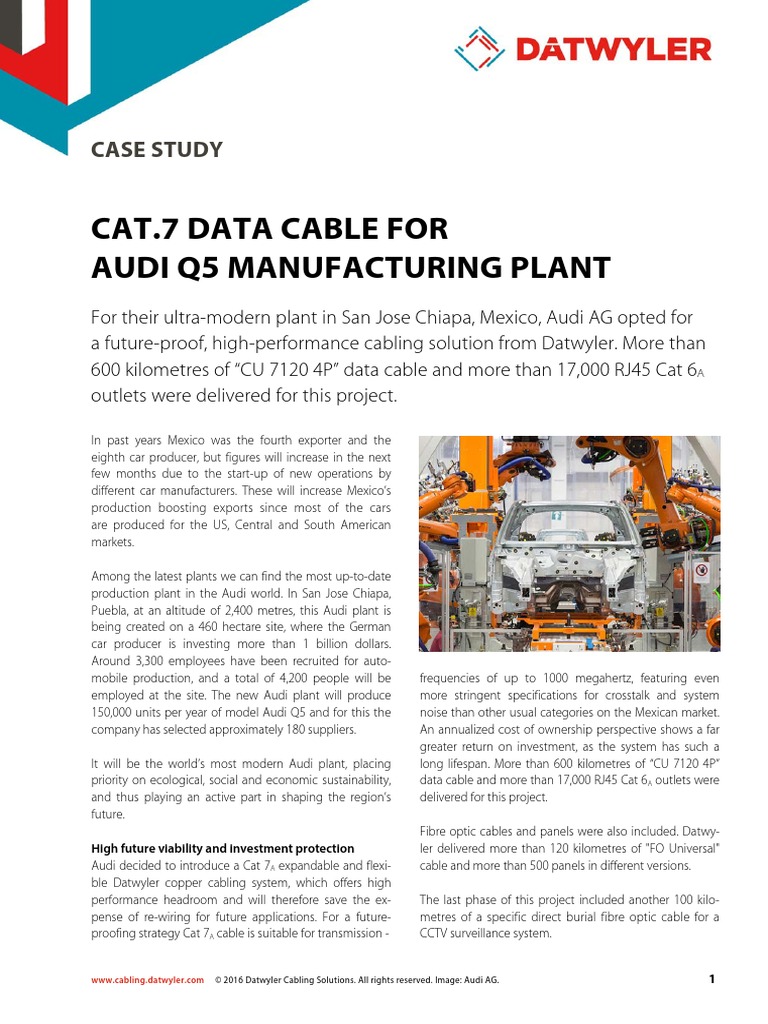 Case Study Audi Mexico | PDF | Audi | Mexico