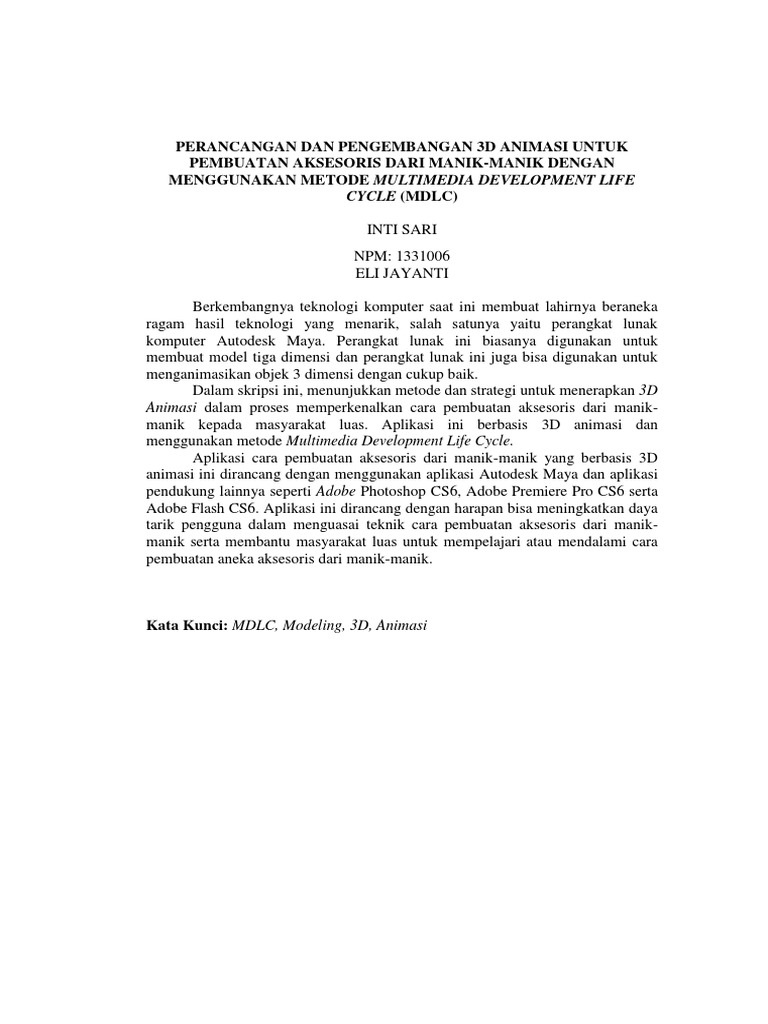 3d Animasi Untuk Pembuatan Aksesoris Dari Manik-Manik Dengan ...