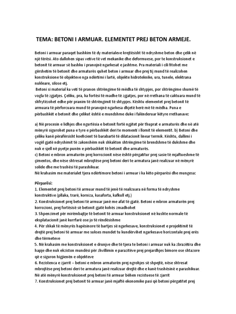 Betoni I Armuar | PDF