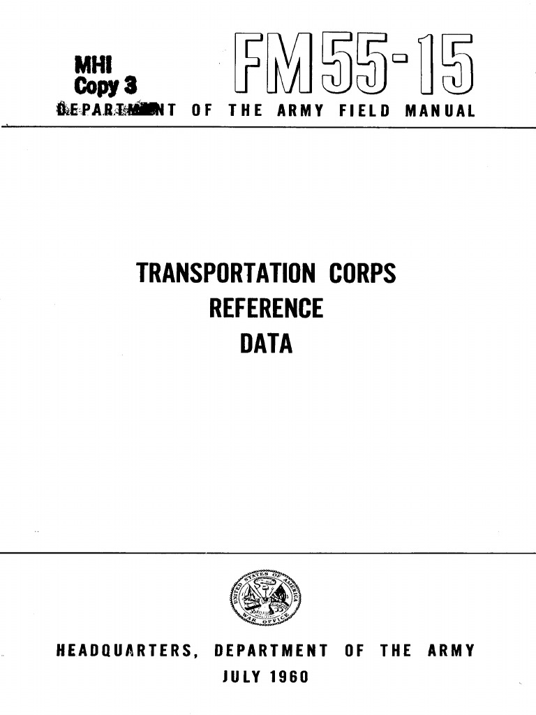 FM55-15 Transportation Corps Reference Data | PDF | Aeronautics ...