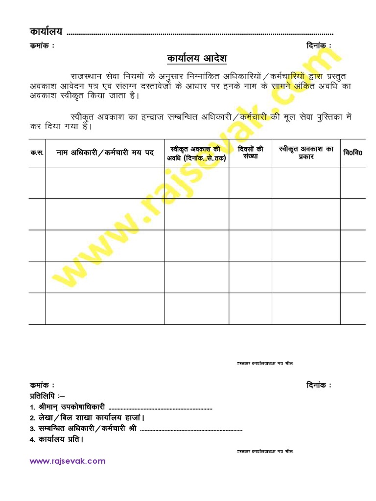 Leave Sanction | PDF