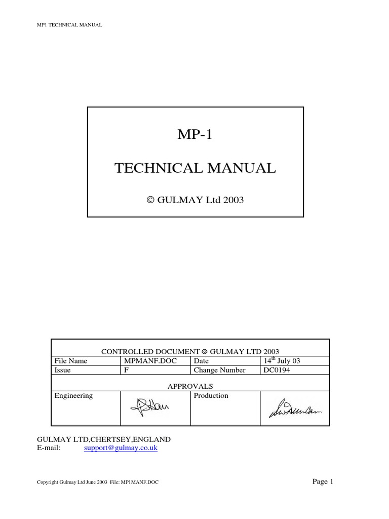 Mp1 Type 1 Manual | PDF | Printed Circuit Board | Vacuum Tube