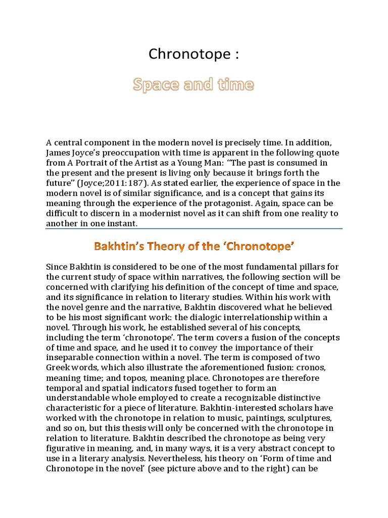 Chronotope Pdf Novels Philosophical Movements
