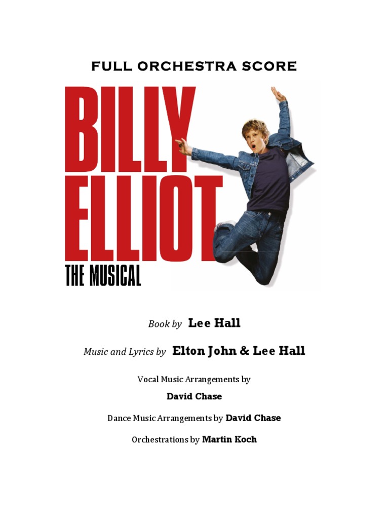 BILLY ELLIOT - Full Orchestral Score | PDF