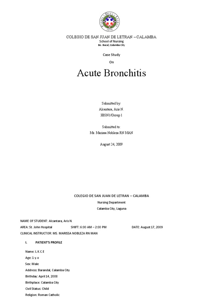 Acute Bronchitis- Final | Respiratory System | Exhalation