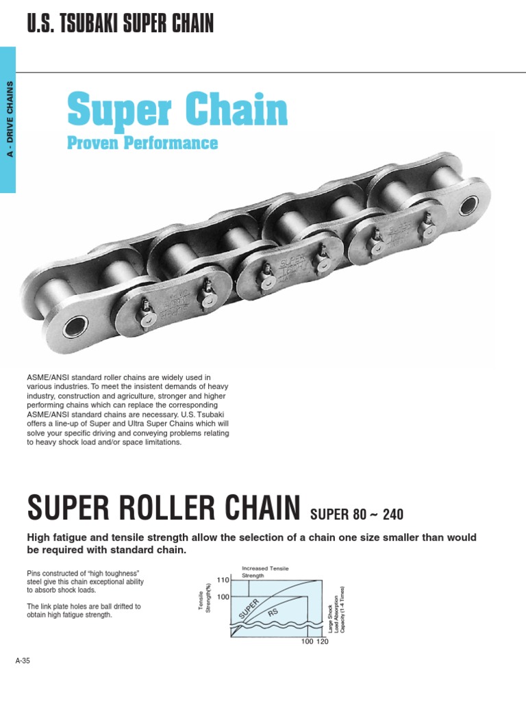 Super Roller Chain | PDF | Manufactured Goods | Mechanical Engineering