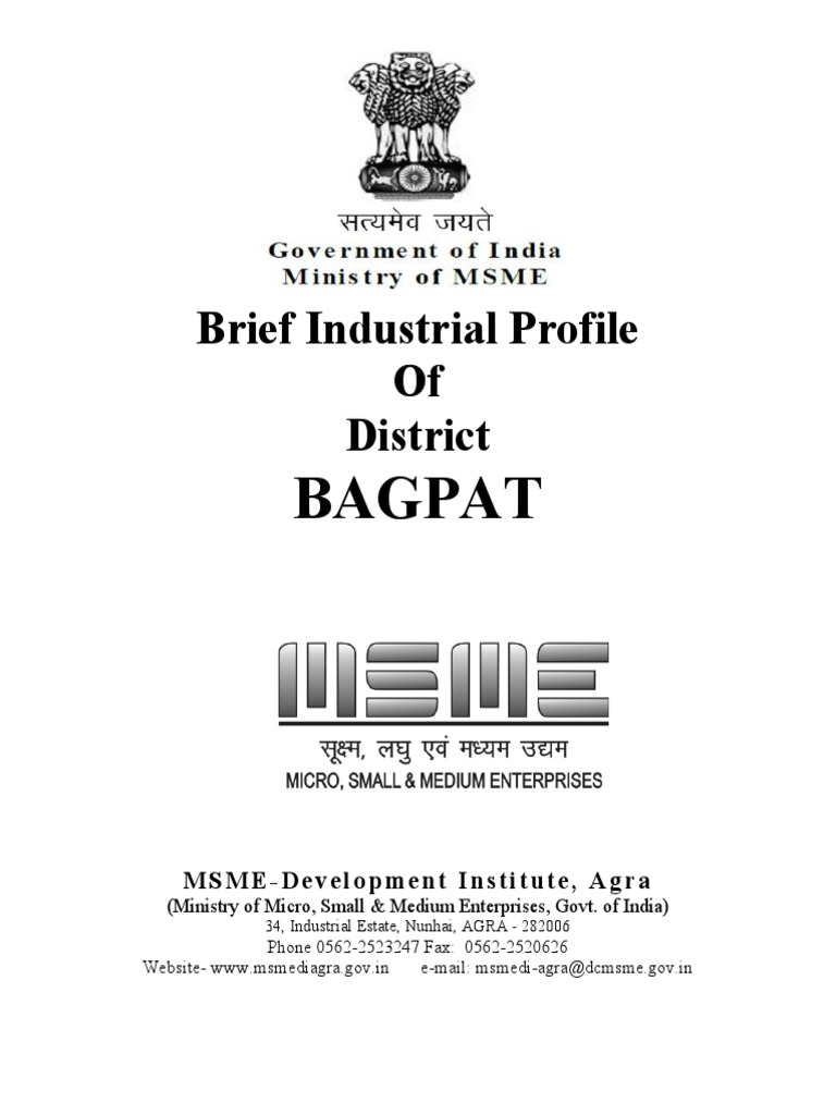 Industrial Profile of Baghpat District | PDF | Agriculture ...