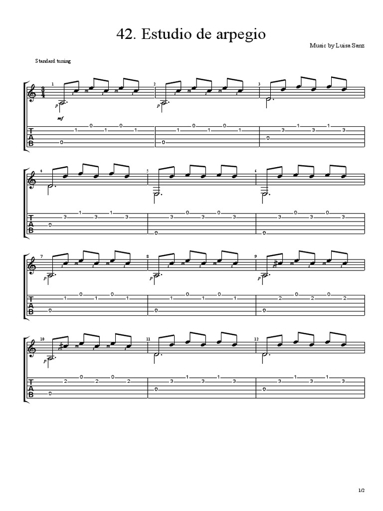 Estudio de Arpegio | PDF