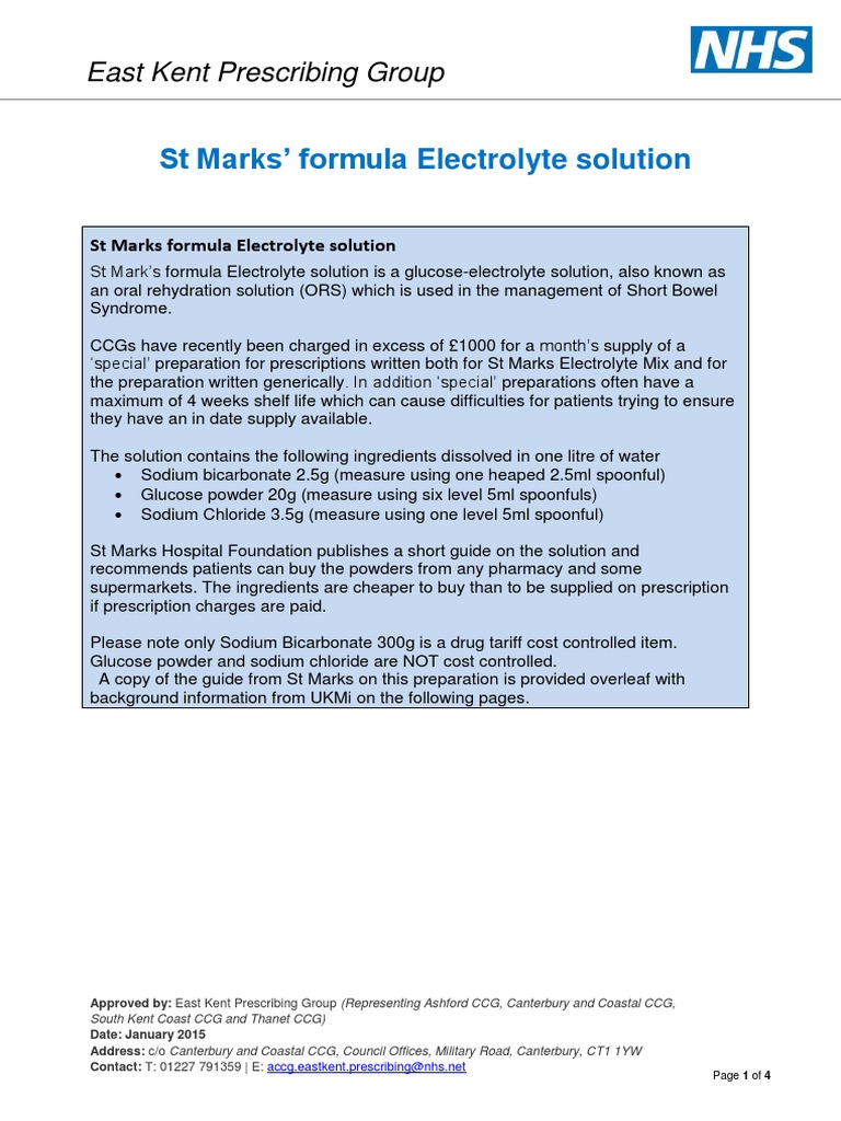 ST Marks Formula Electrolyte Solution - EKPG Information - Jan 2015 ...