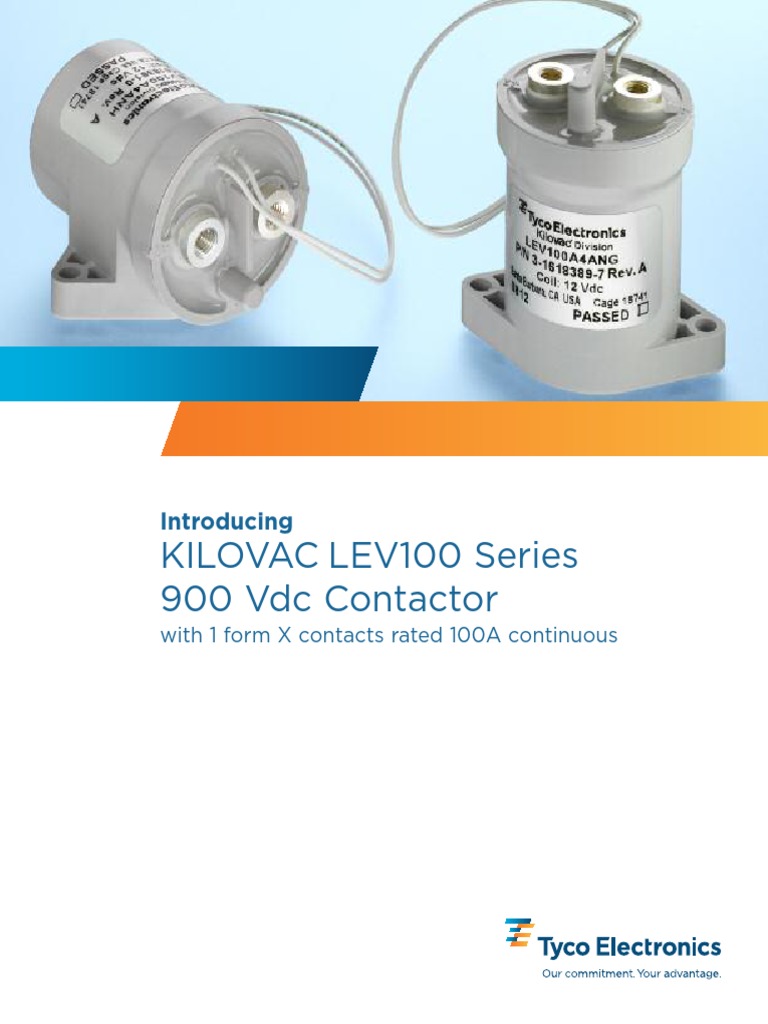 Tyco Kilovac EV200 LEV100A4ANG | PDF | Screw | Electrical Equipment