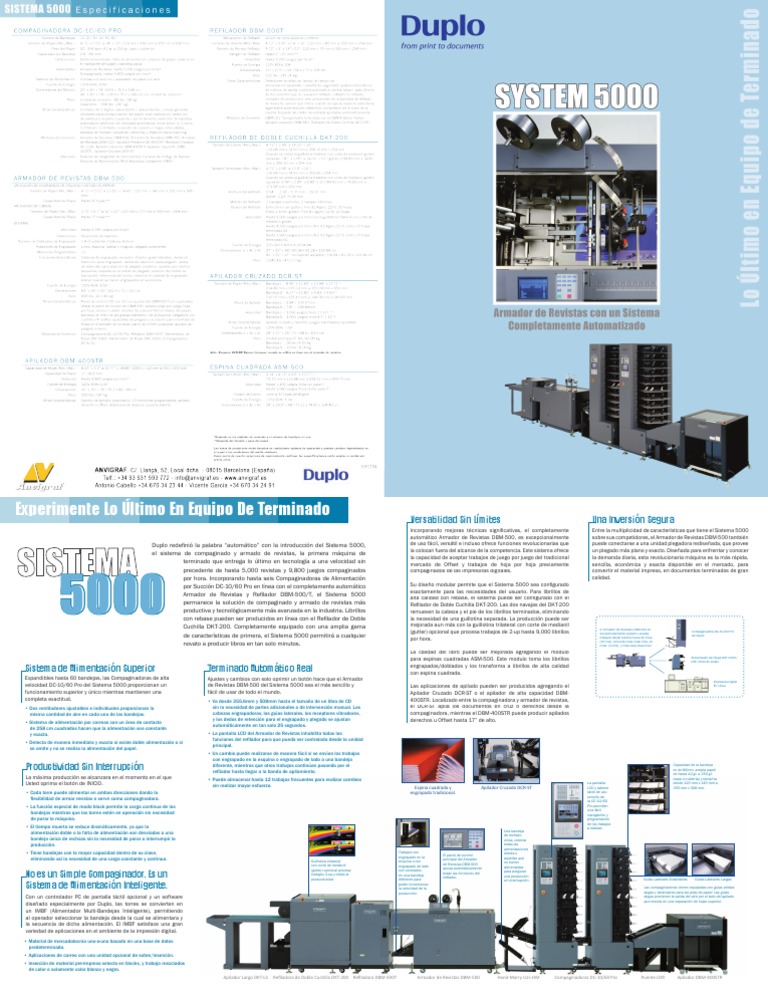 Manual System 5000 | PDF | Pantalla táctil | Impresora (Computación)