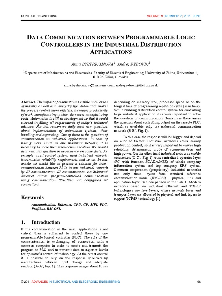 Data Communication Between Programmable Logic S7-300 PDF | PDF | Programmable Logic Controller ...
