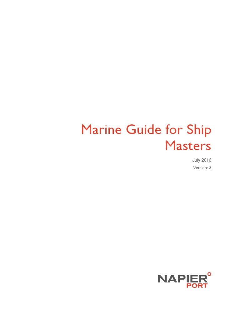 Marine Guide For Ship Masters | PDF | Maritime Pilot | Identity Document