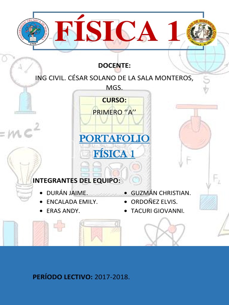 Portafolio Física 1 Ingeniería Civil UTMACH. | PDF | Ciencia y matemáticas