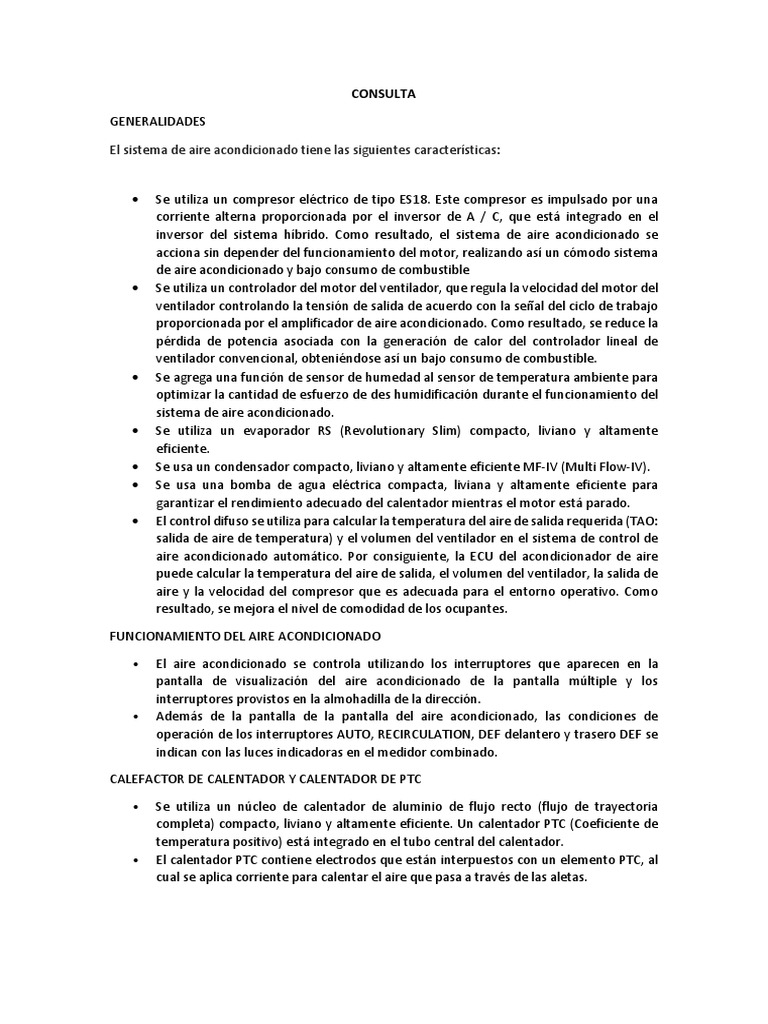Meneses Ruth Consulta s00350845 | PDF | Aire acondicionado | Sensor