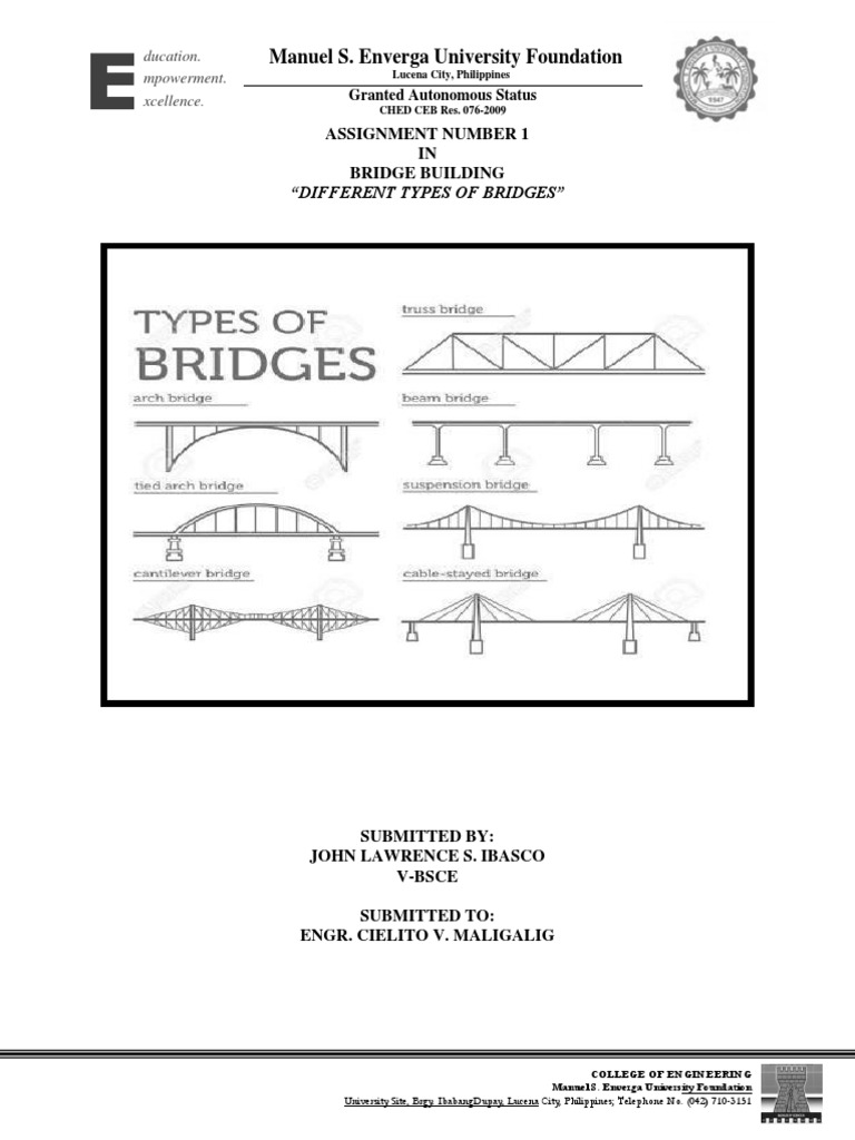 Assignment No. 1 On Bridge Engineering | PDF | Bridge | Transport ...