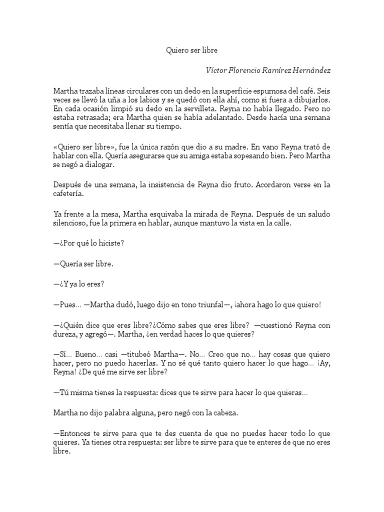 Quiero Ser Libre | PDF | Ocio