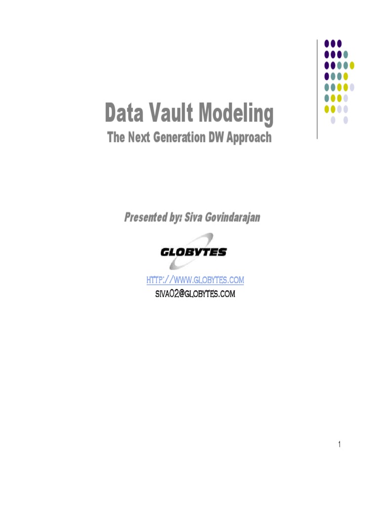 Data Vault Modeling Overview Pdf Data Warehouse Data