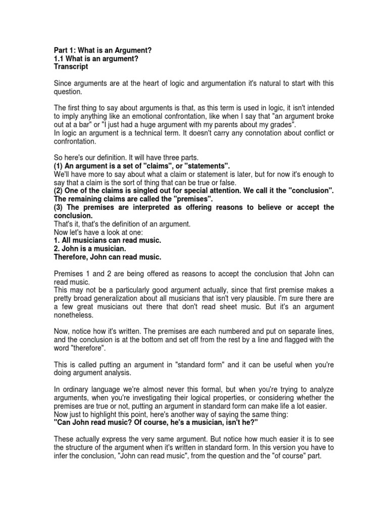 Critical Thinker Academy | PDF | Argument | Logical Consequence