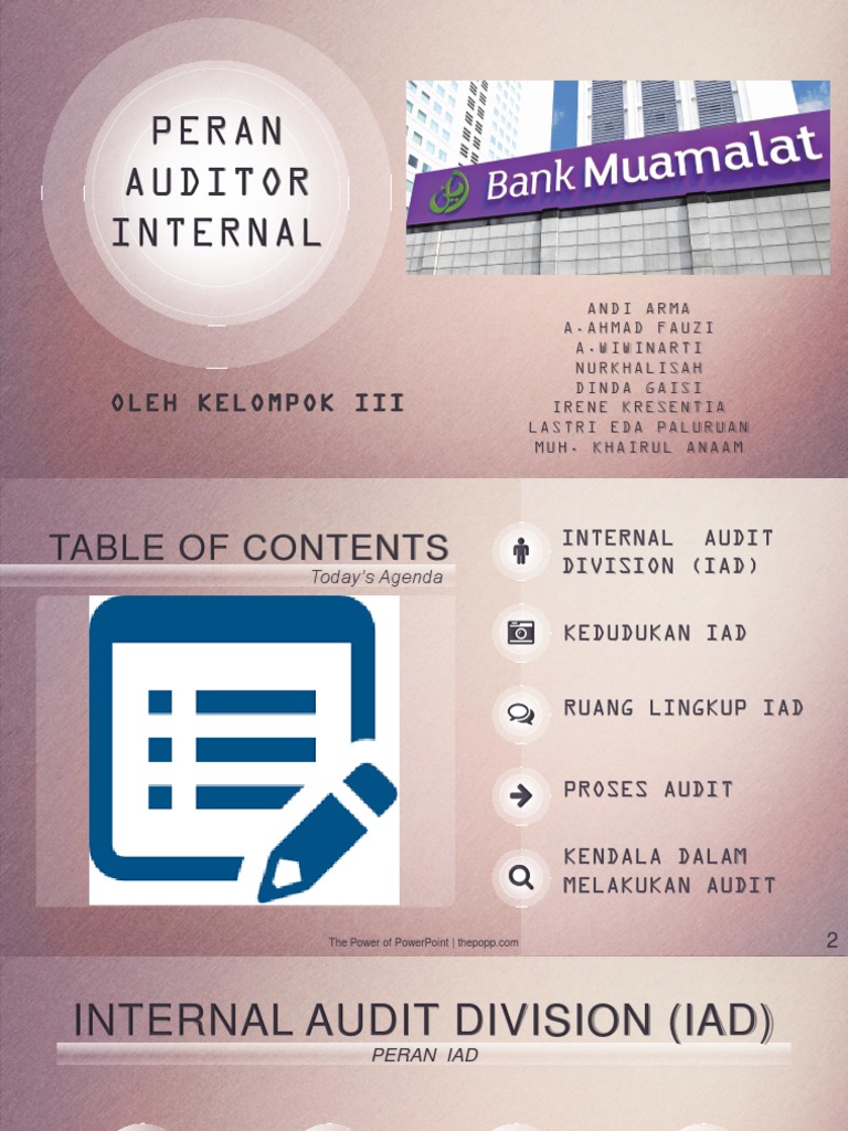 Peran dan Tantangan Auditor Internal | PDF | Bisnis | Pengelolaan ...