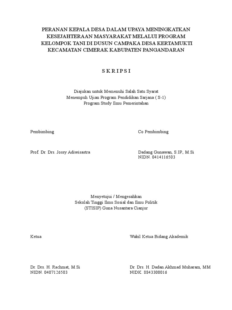 Lampiran Skripsi | PDF