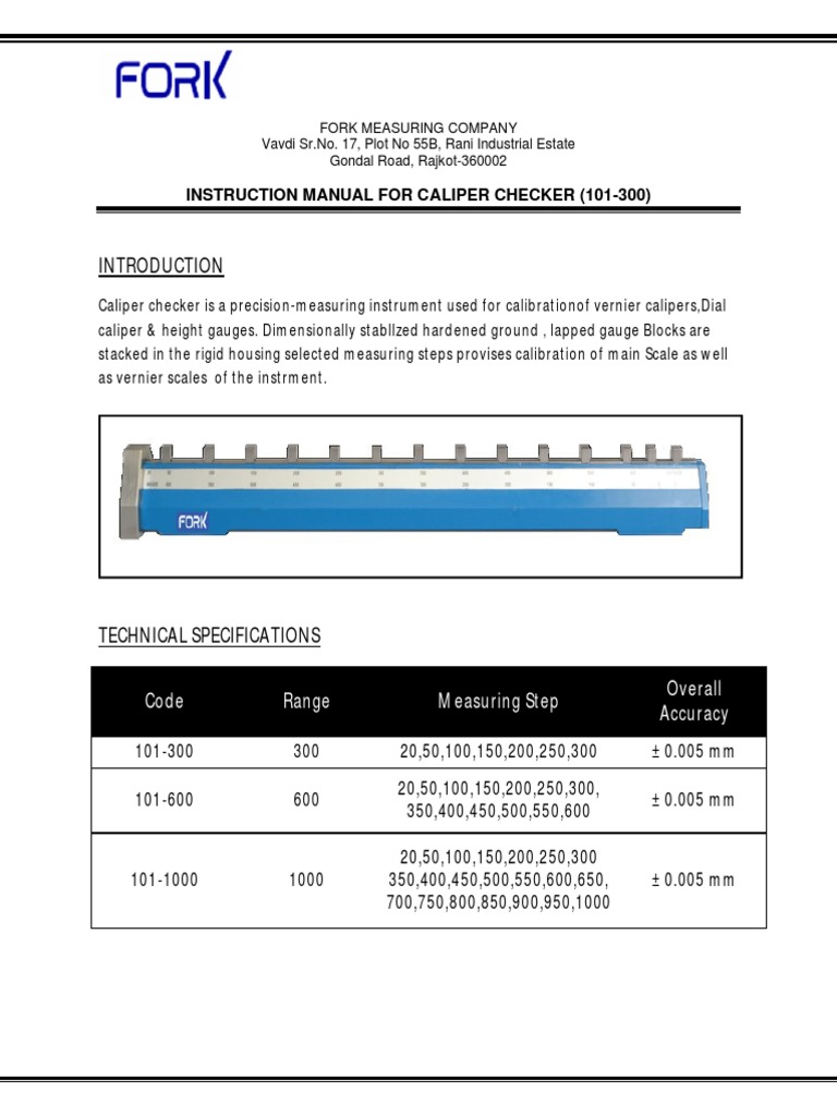 4 Caliper Checker | PDF | Tools | Scientific Observation
