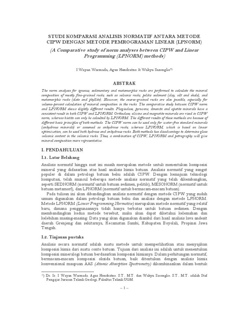 Cipw Vs Lpnorm | PDF