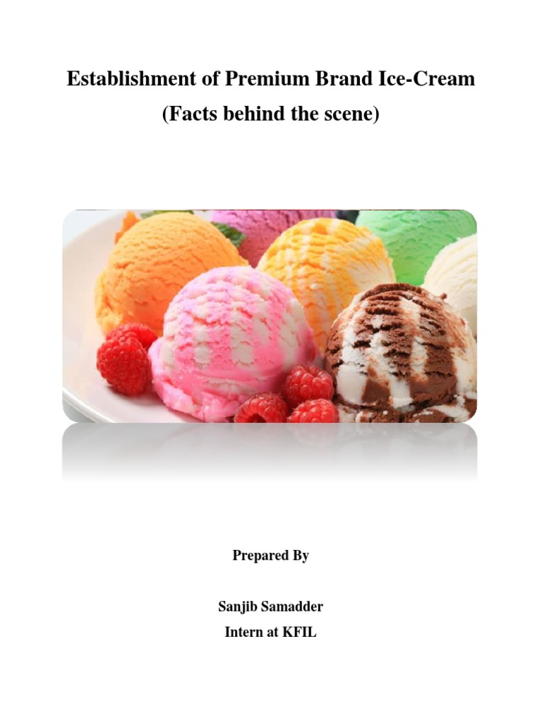 Establishing Premium Ice Cream Brands | PDF | Brand | Ice Cream