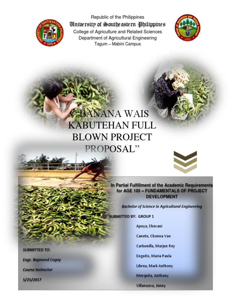 Project Proposal | PDF | Banana | Sustainability