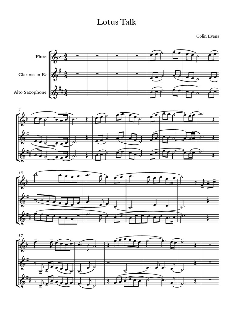 Lotus Talk: Sheet Music & Parts | PDF | Art