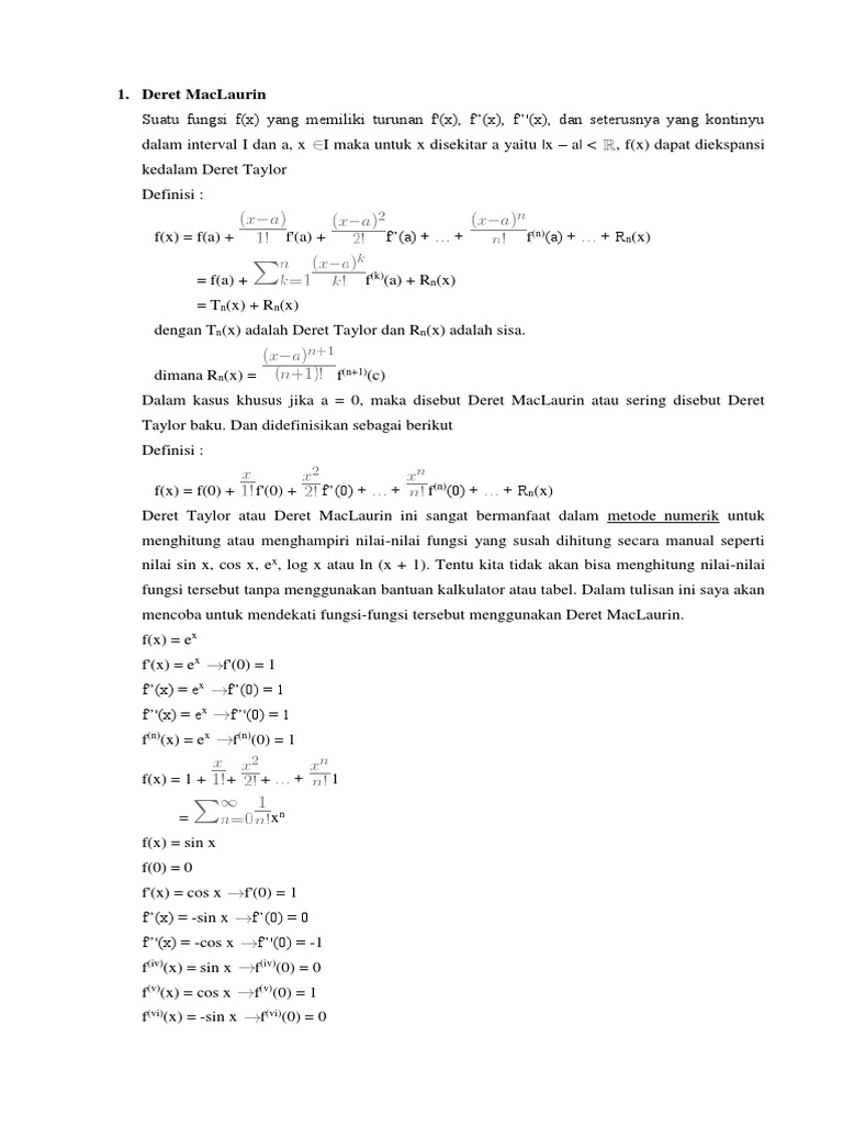 Metode Numerik | PDF