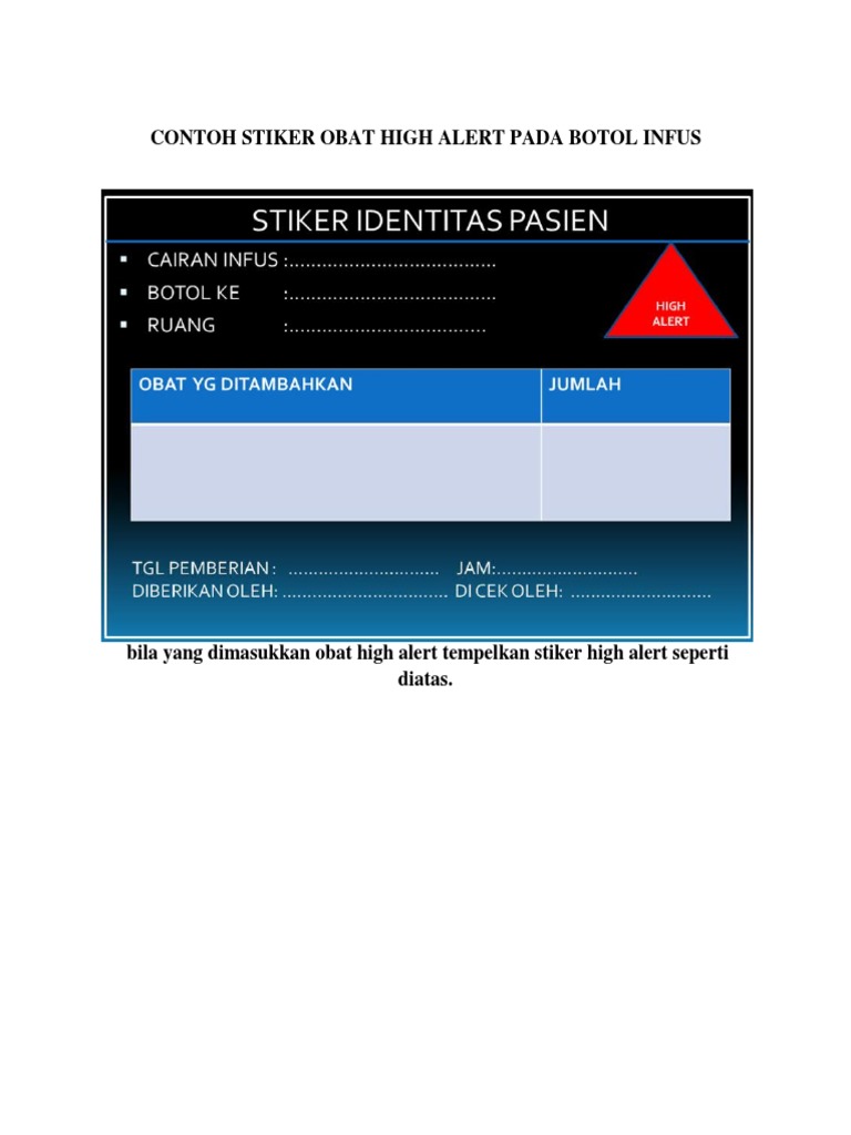 Label Obat Dan Dokumen Implementasi | PDF