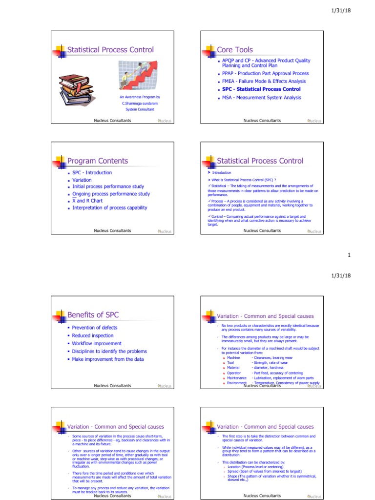 SPC Material | PDF | Statistics | Business