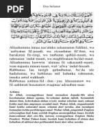 Berikut Ini Bacaan Doa Selamat Lengkap Dunia Dan Akhirat | PDF ...