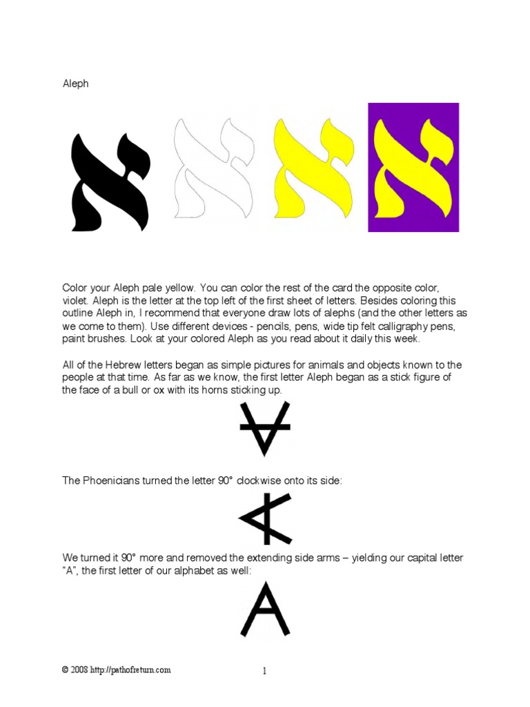 Aleph | PDF | Torah | Genesis Creation Narrative