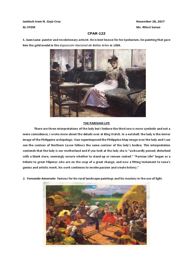 Famous Artists | PDF | Paintings | Plastic Arts