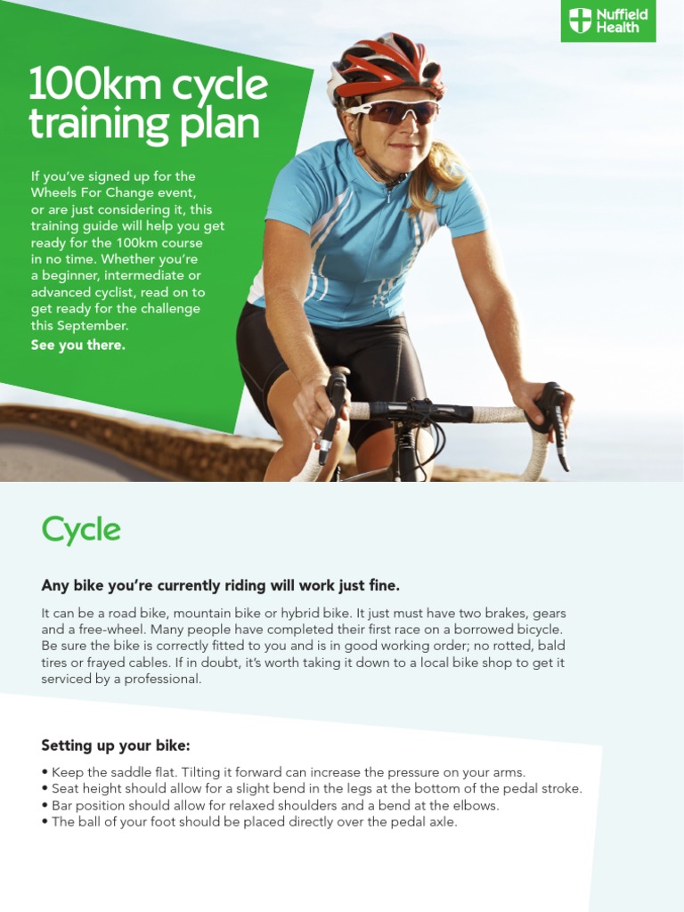 100km Cycle Training Plan | PDF | Physical Fitness | Physical Therapy
