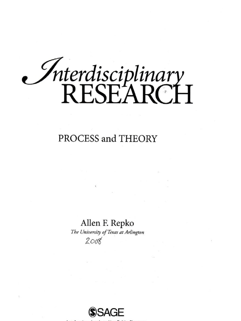 IDS Repko Interdisciplinary Research | PDF | Interdisciplinarity ...