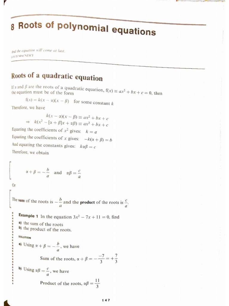 Roots of Polynomials | PDF | Mathematics Of Computing | Analysis