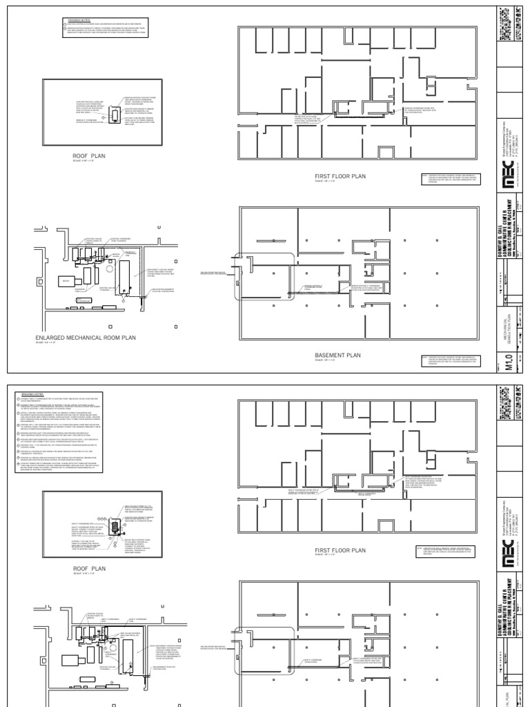 Roof Plan: Drawing Notes | PDF | Electrical Wiring | Pipe (Fluid ...