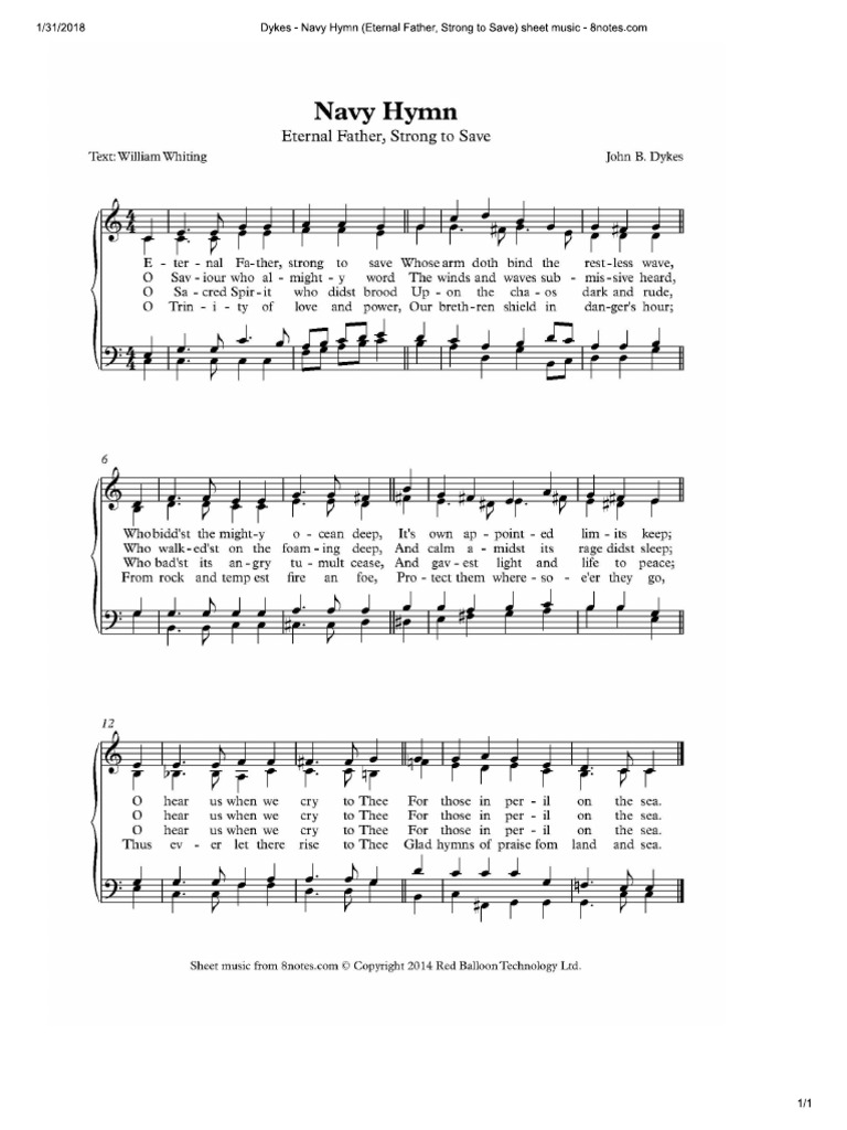 Navy Hymn | PDF